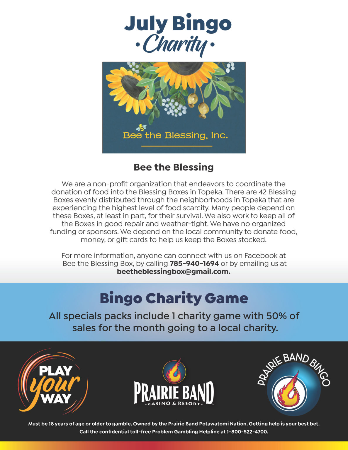 Prairie Band Casino Bingo: Voted Best Bingo In the AreaPrairie Band