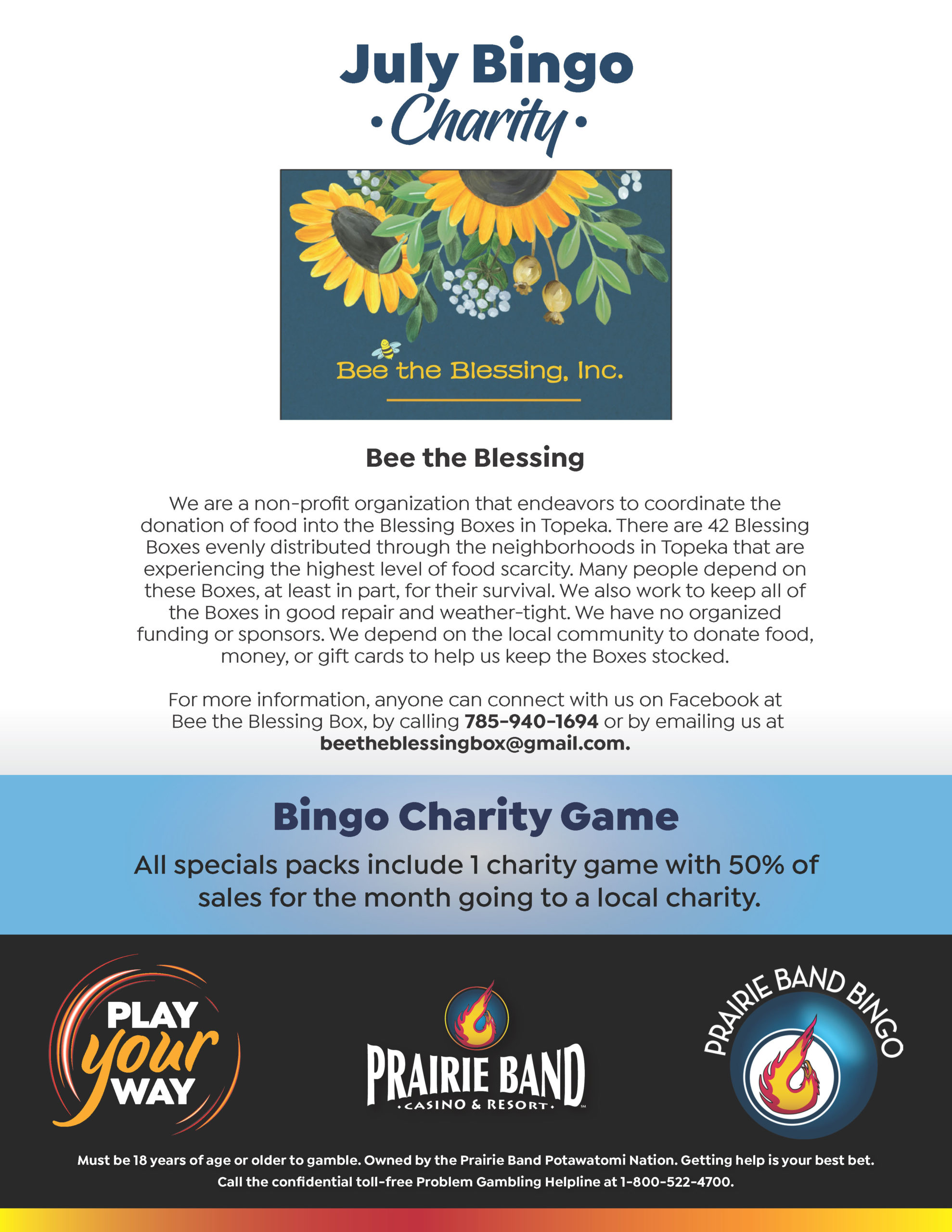 Prairie Band Casino Bingo: Voted Best Bingo In the AreaPrairie Band