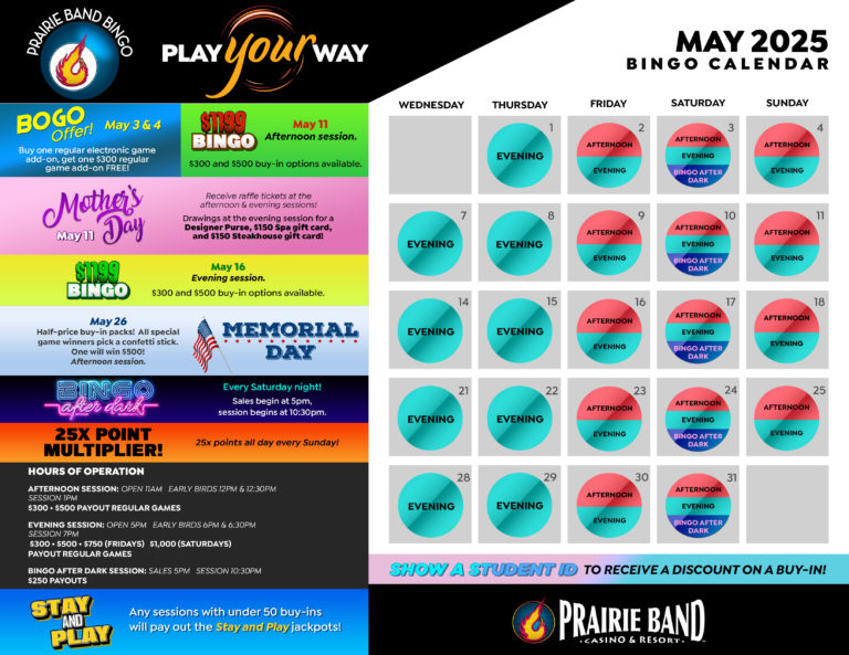 Prairie Band Casino Bingo: Voted Best Bingo In the AreaPrairie Band